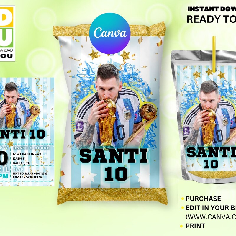 Messi Costume - Etsy