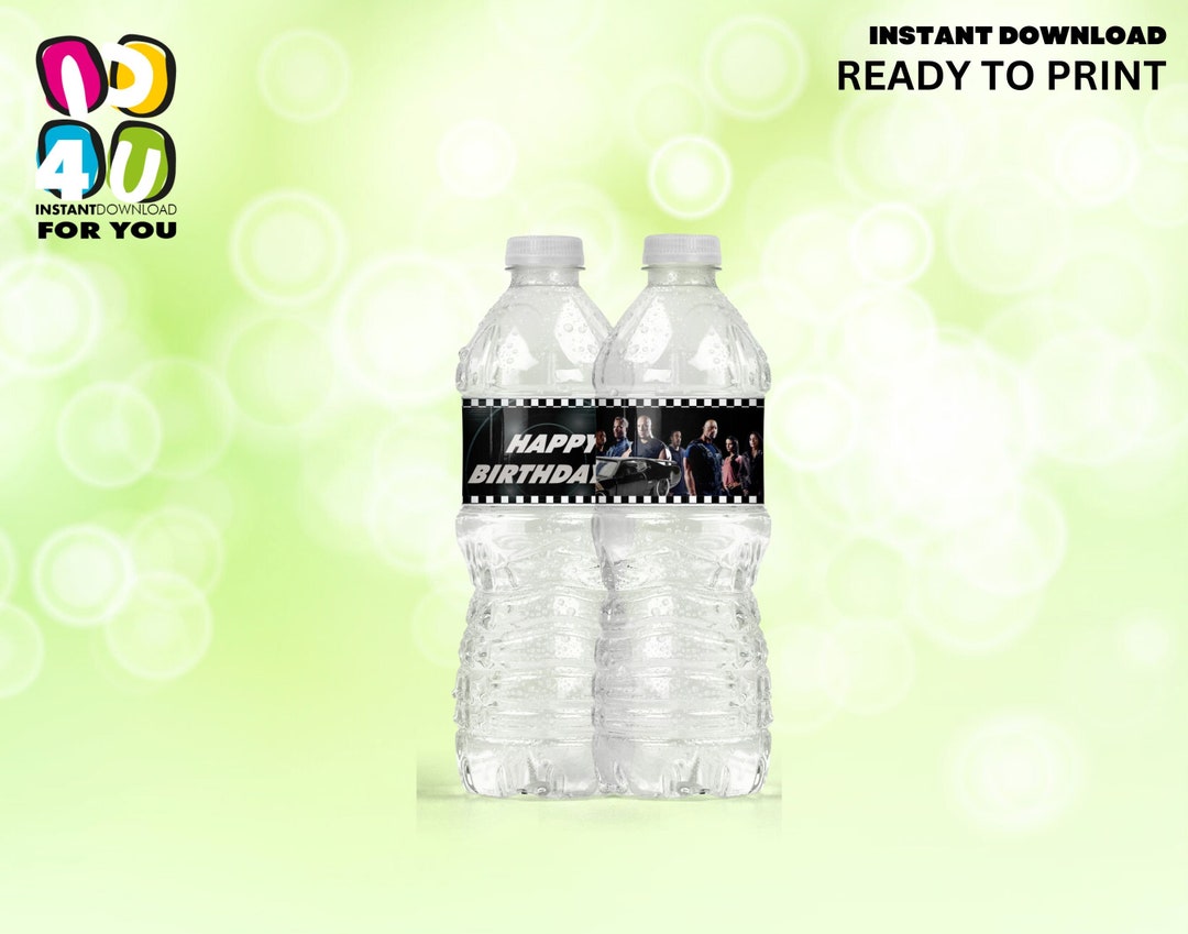 Kids Water Bottle Labels, Water Bottle Label, Kids Water Label ...