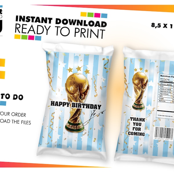 Soccer Chip Bag - Etsy