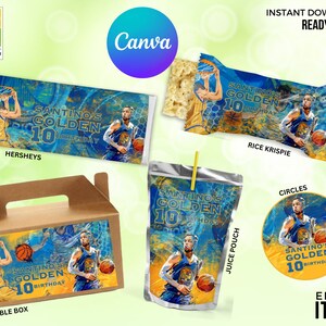 Basketball Party Bundle Editable Labels, Basketball Large Bundle 11 ...