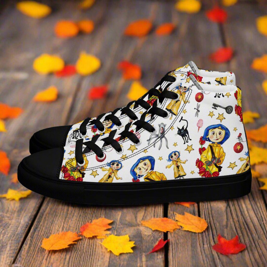 Twitchy Witchy Girl Men & Boys High Top Canvas Sneakers White Variant ...