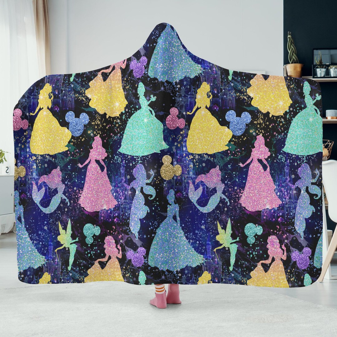 Disney Princesses | Fleece Snuggie Blanket - Etsy