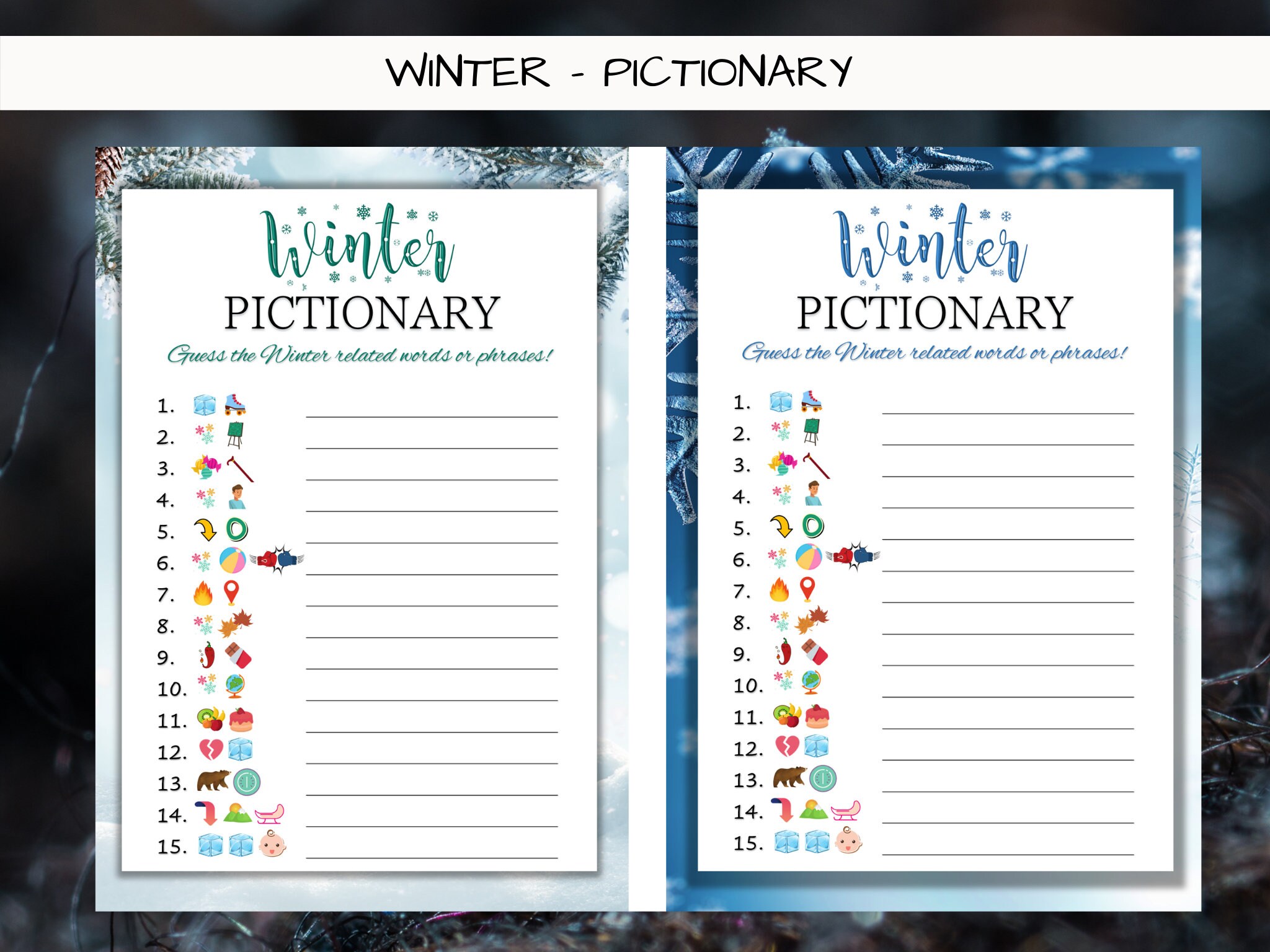 7 in 1 - Winter Games - Kids | Office Party | Family Party | HD Images ...