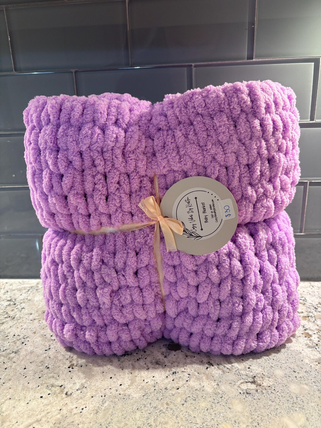 Light Purple Plush Baby Blanket - Ready to Ship! - Etsy