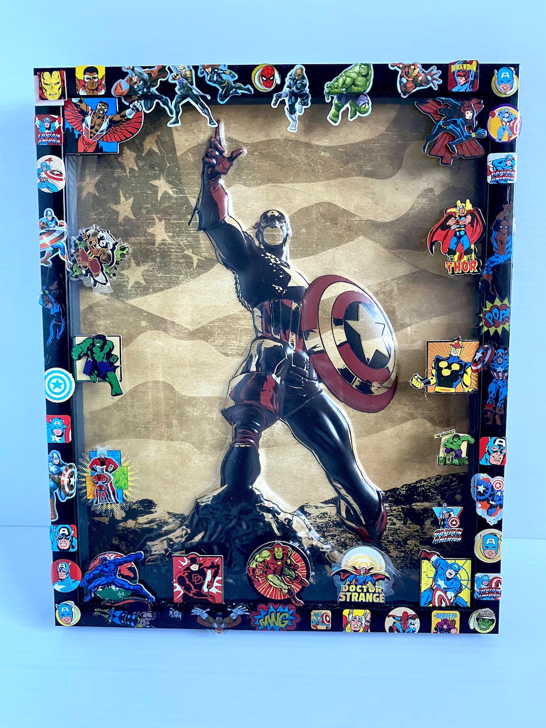 Captain America Custom Frame - Etsy