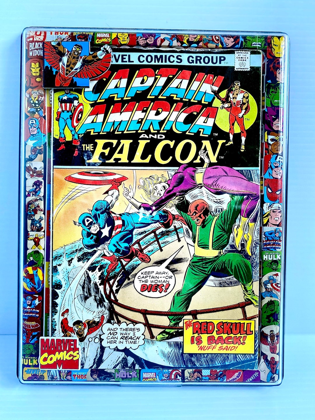 Captain America Comic Case - Etsy