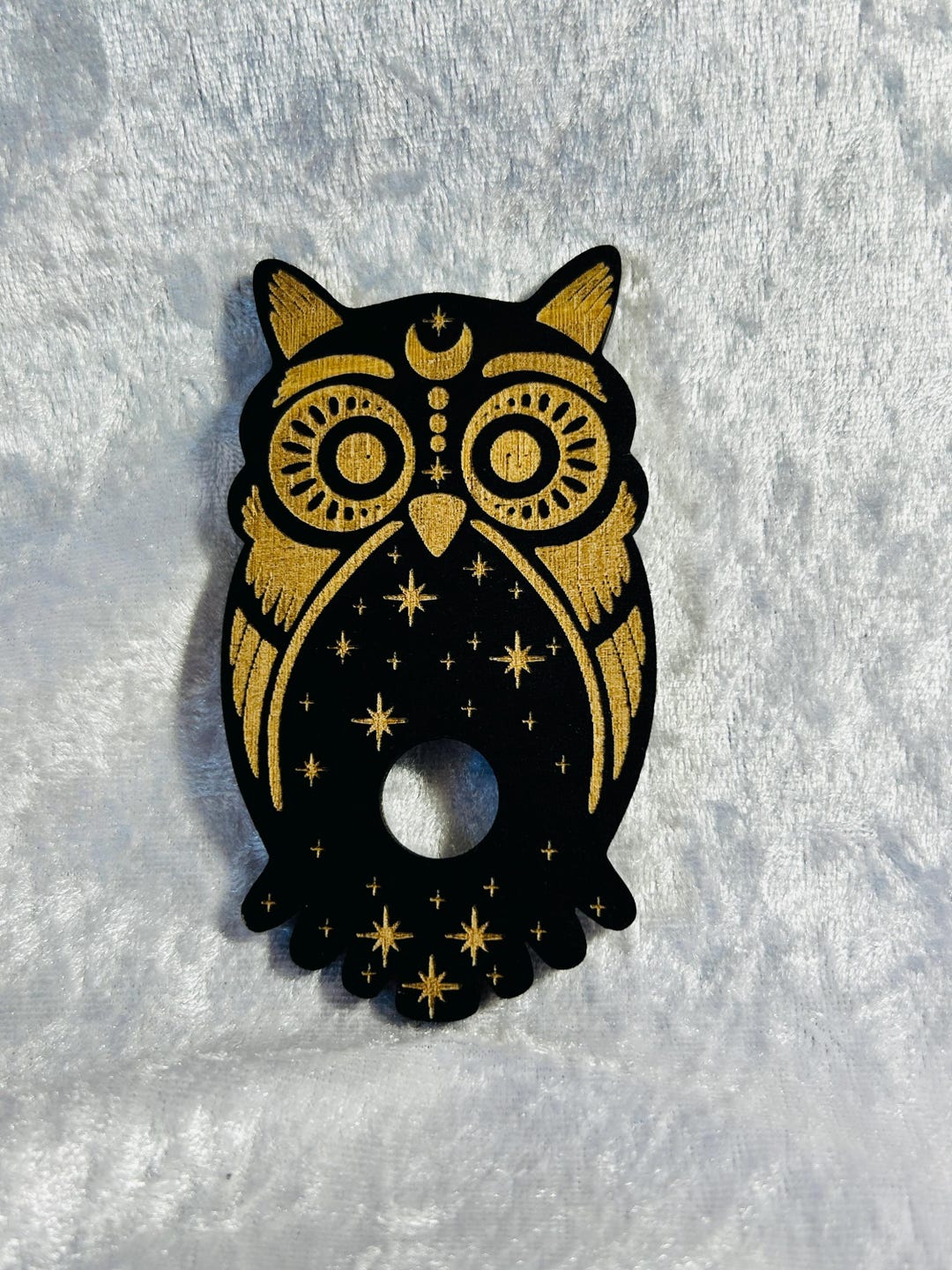 Owl Design Wooden Sphere Holder - Sphere Not Included - Crystal Ball ...