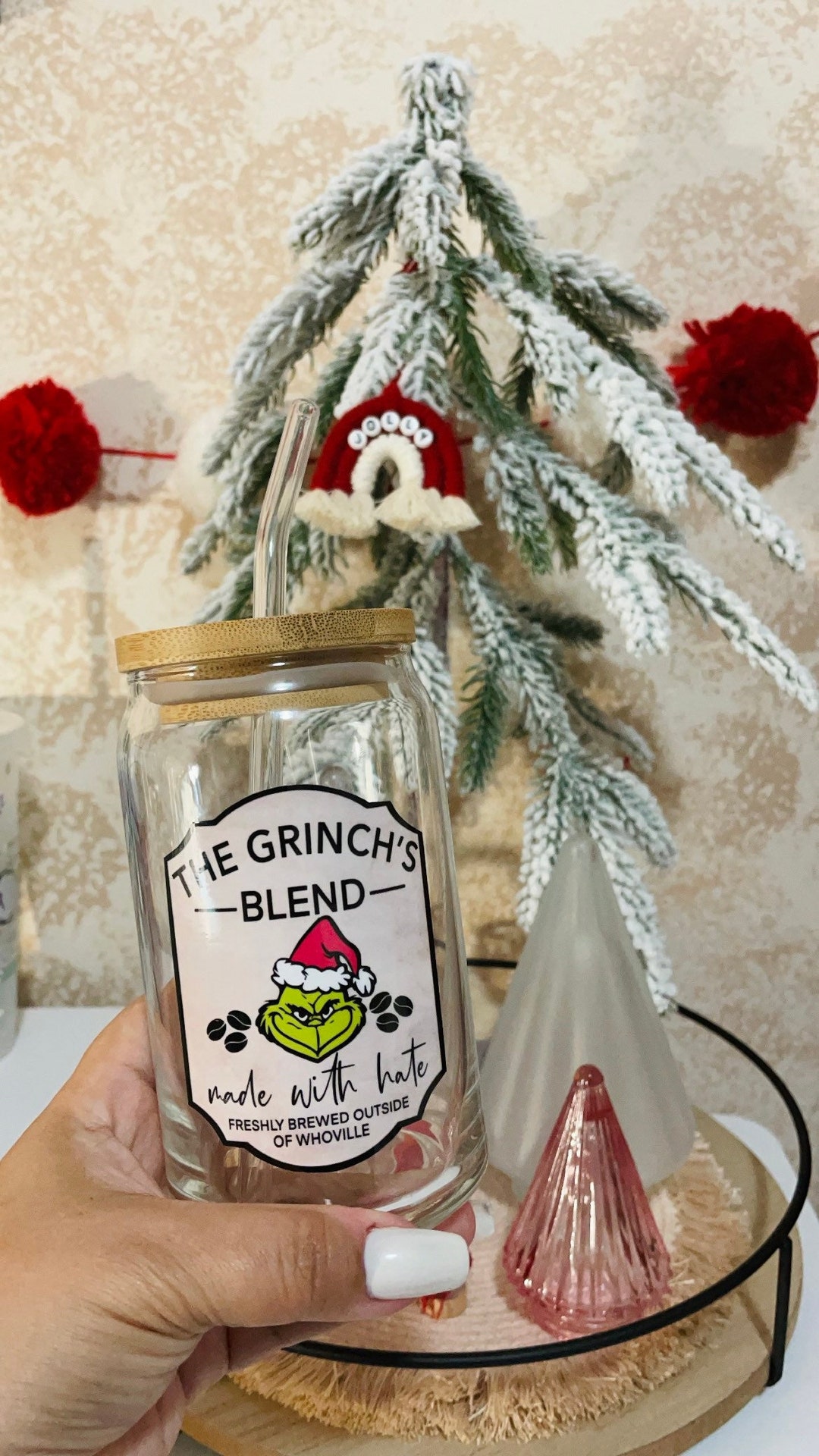 Grinchmas Libbey Cup Grinch Blend Coffee Coffee Lover Gifts for Her ...