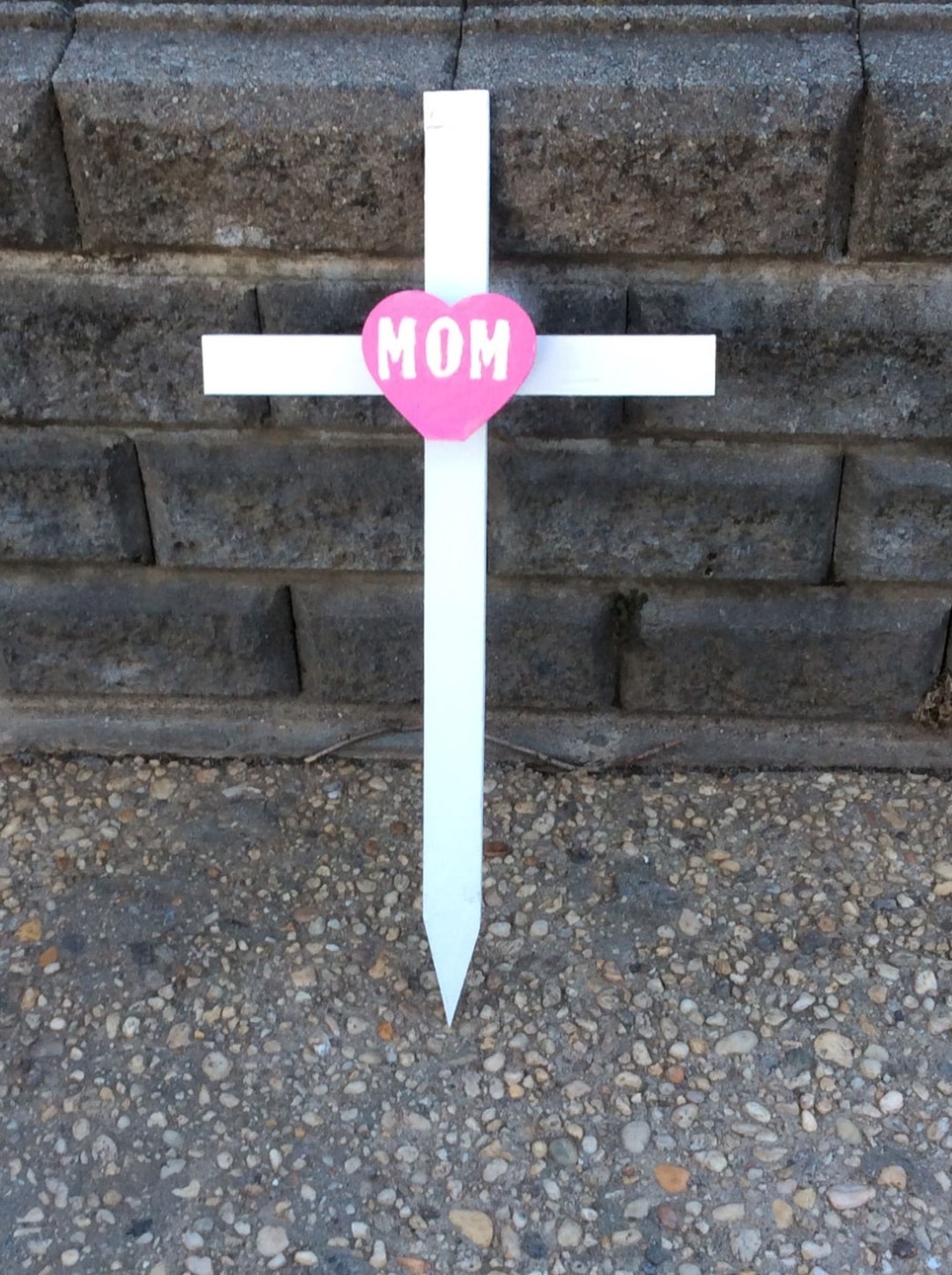 MOM Memorial Cross Cross For Grave Wood Crosses Roadside - Etsy España