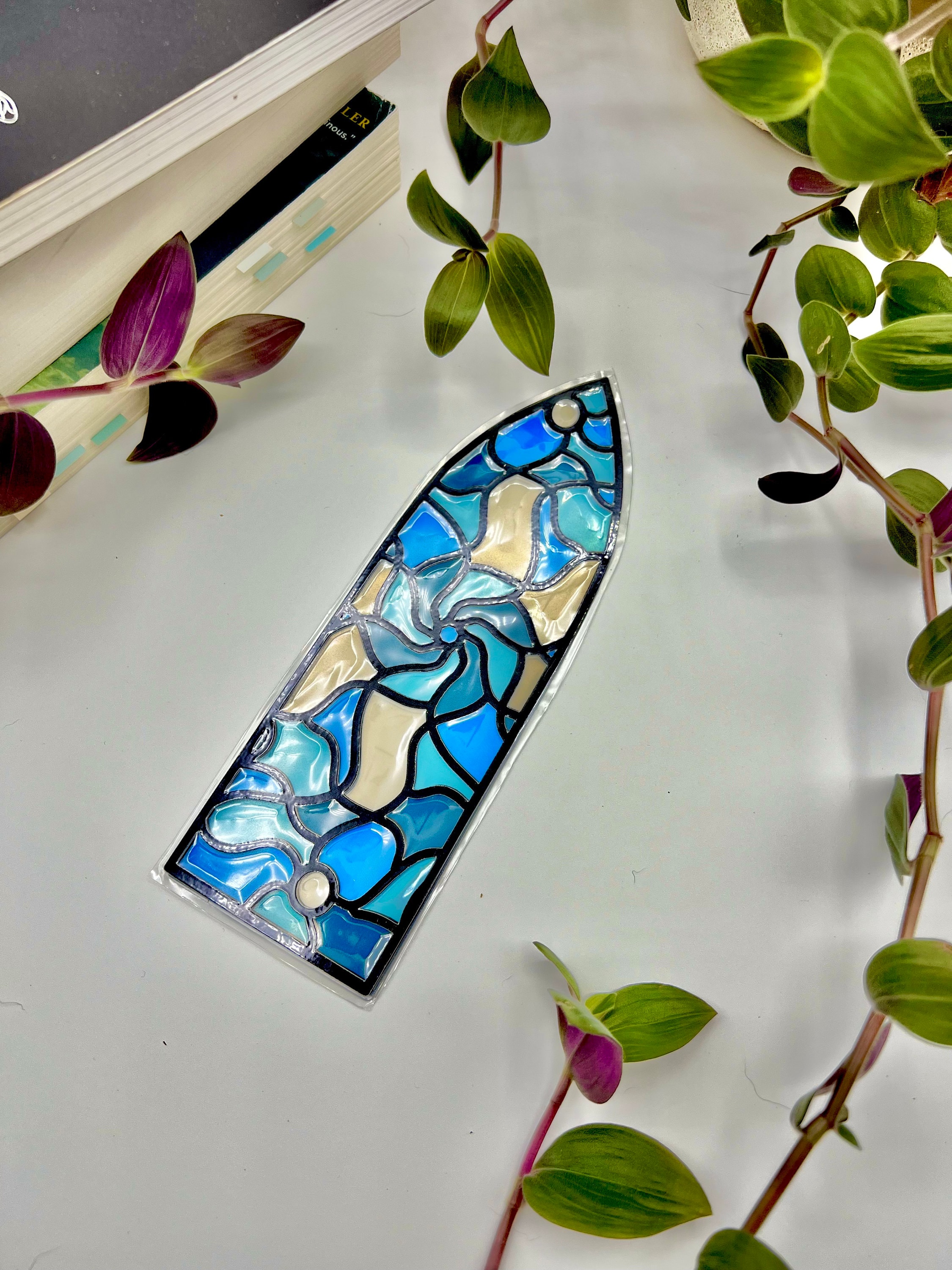 Unique See-through Bookmark Stained Glass Window Inspired With Foil ...