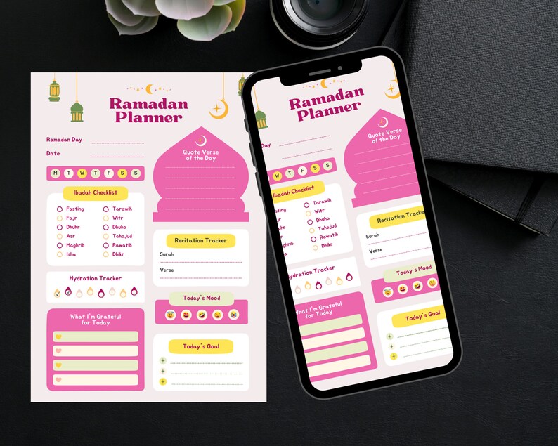 Ramadan Planner 2024 , Digital & Printable Ramadan Planner, Quran ...