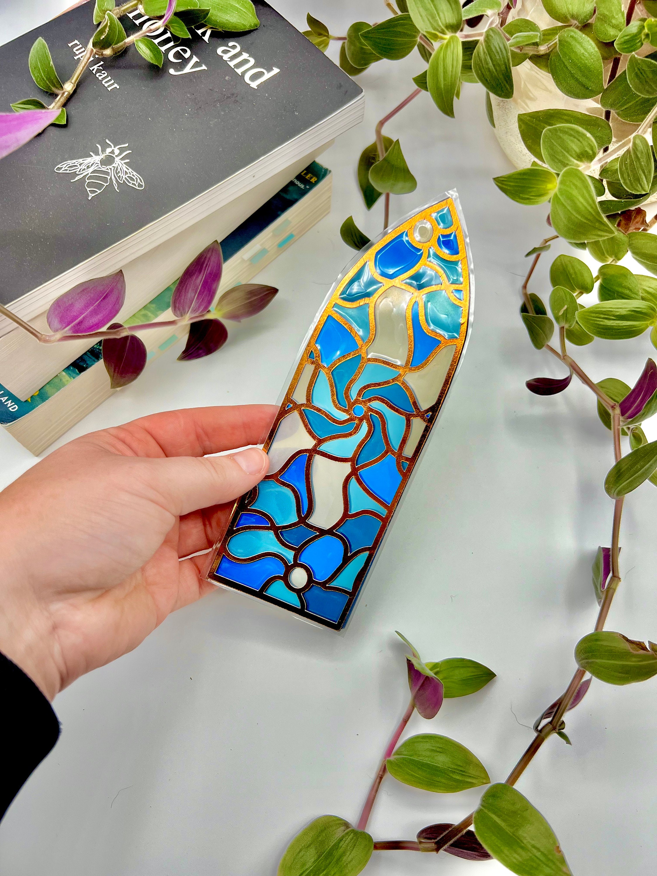 Unique See-through Bookmark Stained Glass Window Inspired With Foil ...