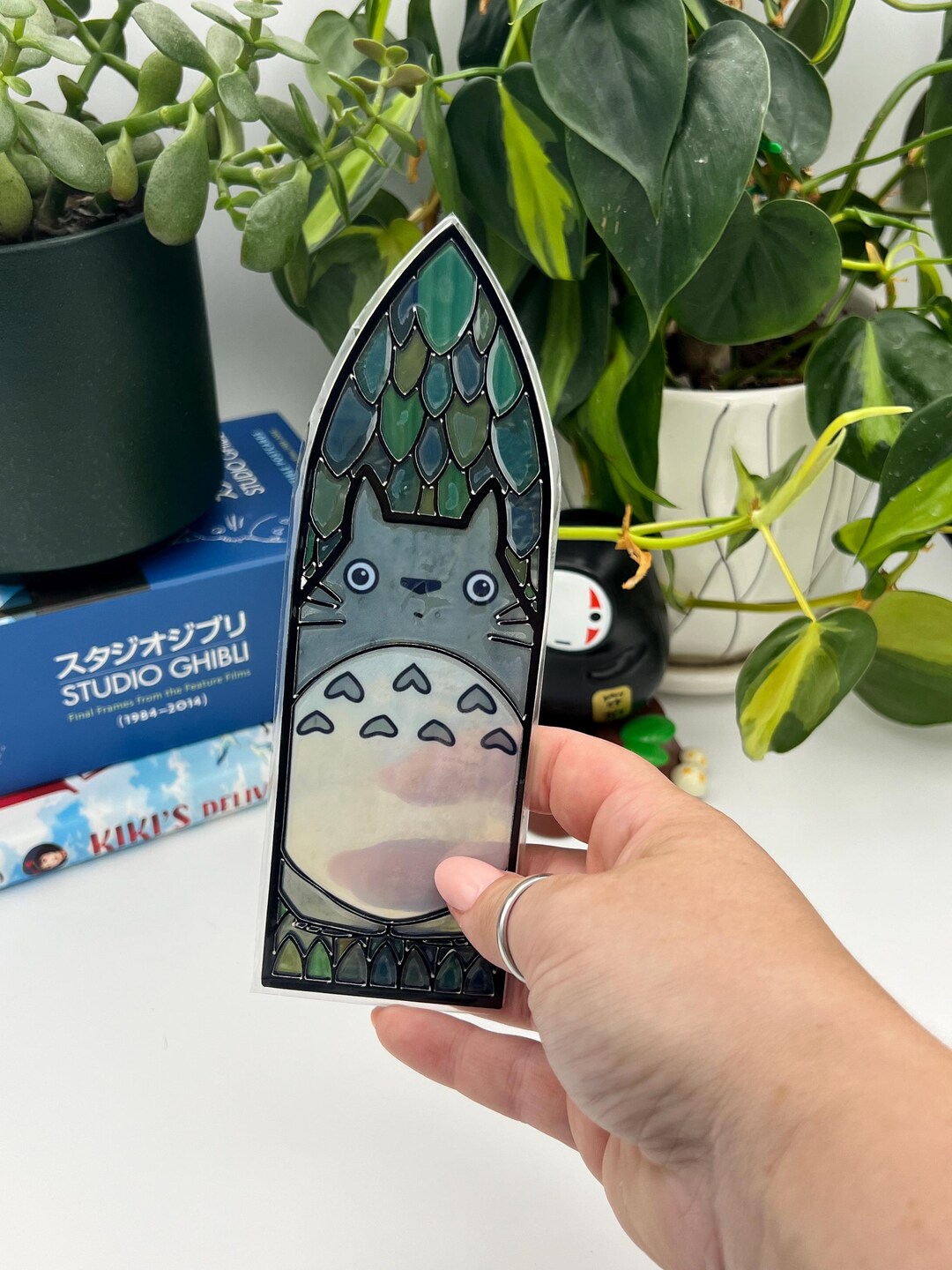 Stained Glass Window Totoro Bookmark Fantasy and Adventure Time Studio ...