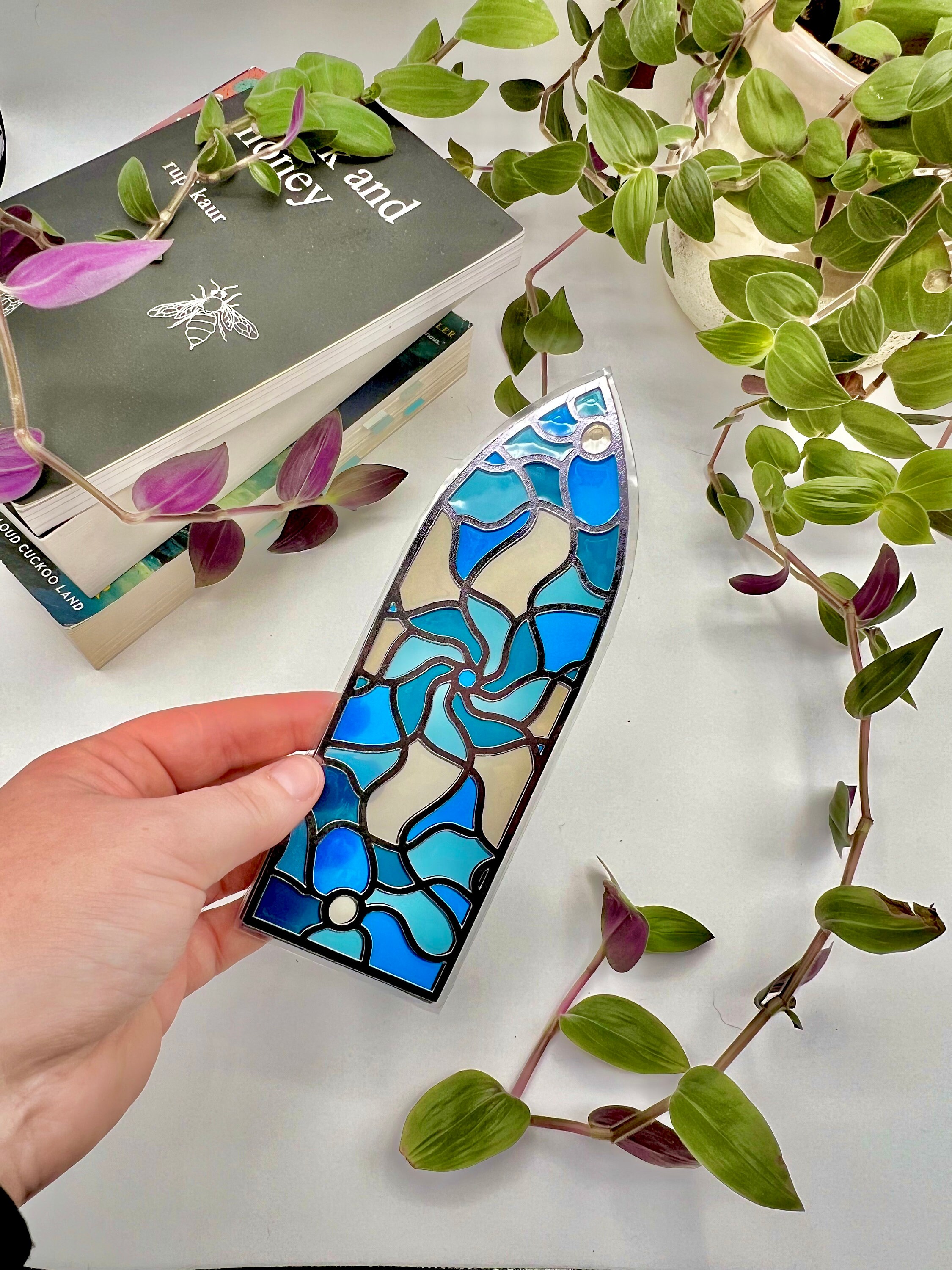 Unique See-through Bookmark Stained Glass Window Inspired With Foil ...