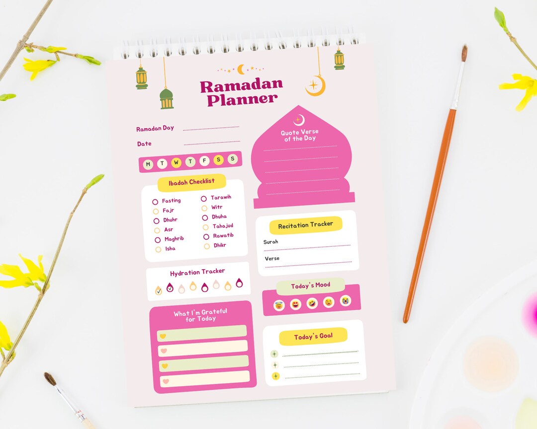 Ramadan Planner 2024 , Digital & Printable Ramadan Planner, Quran ...