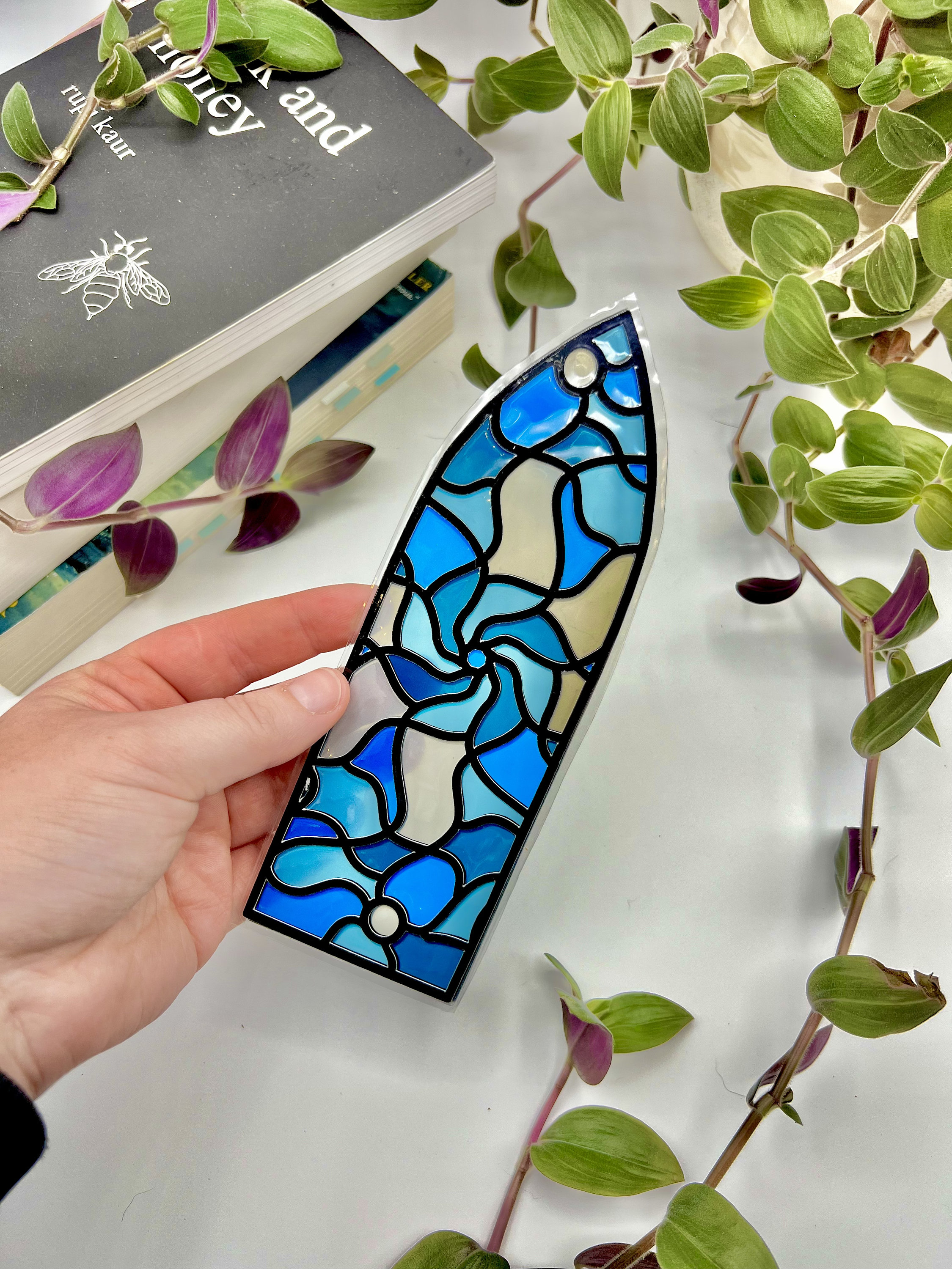 Unique See-through Bookmark Stained Glass Window Inspired With Foil ...