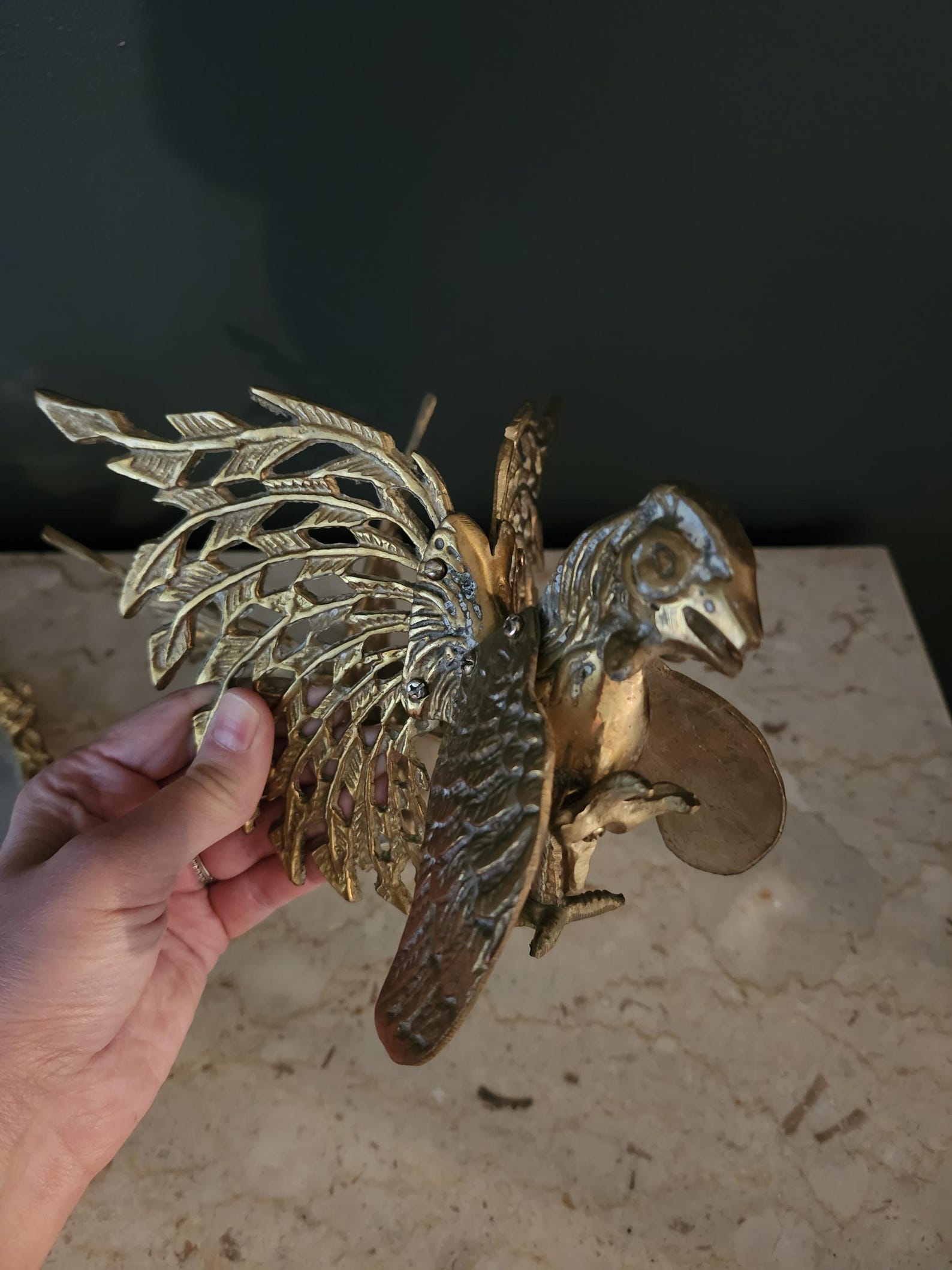 Set of Rare Vintage Brass Fighting Roosters - Etsy
