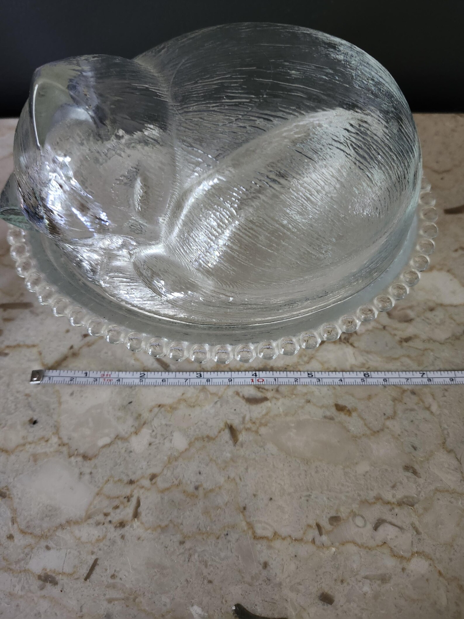 Vintage Indiana Glass Cat on a Bed Dish - Etsy