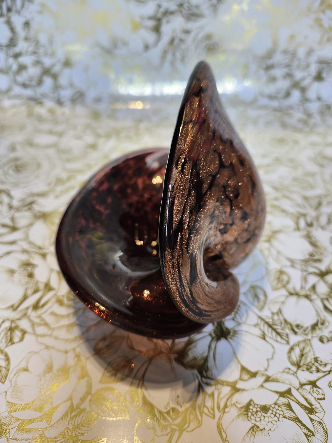 Beautiful Vintage Murano Clam Shell Glass Bowl - Etsy