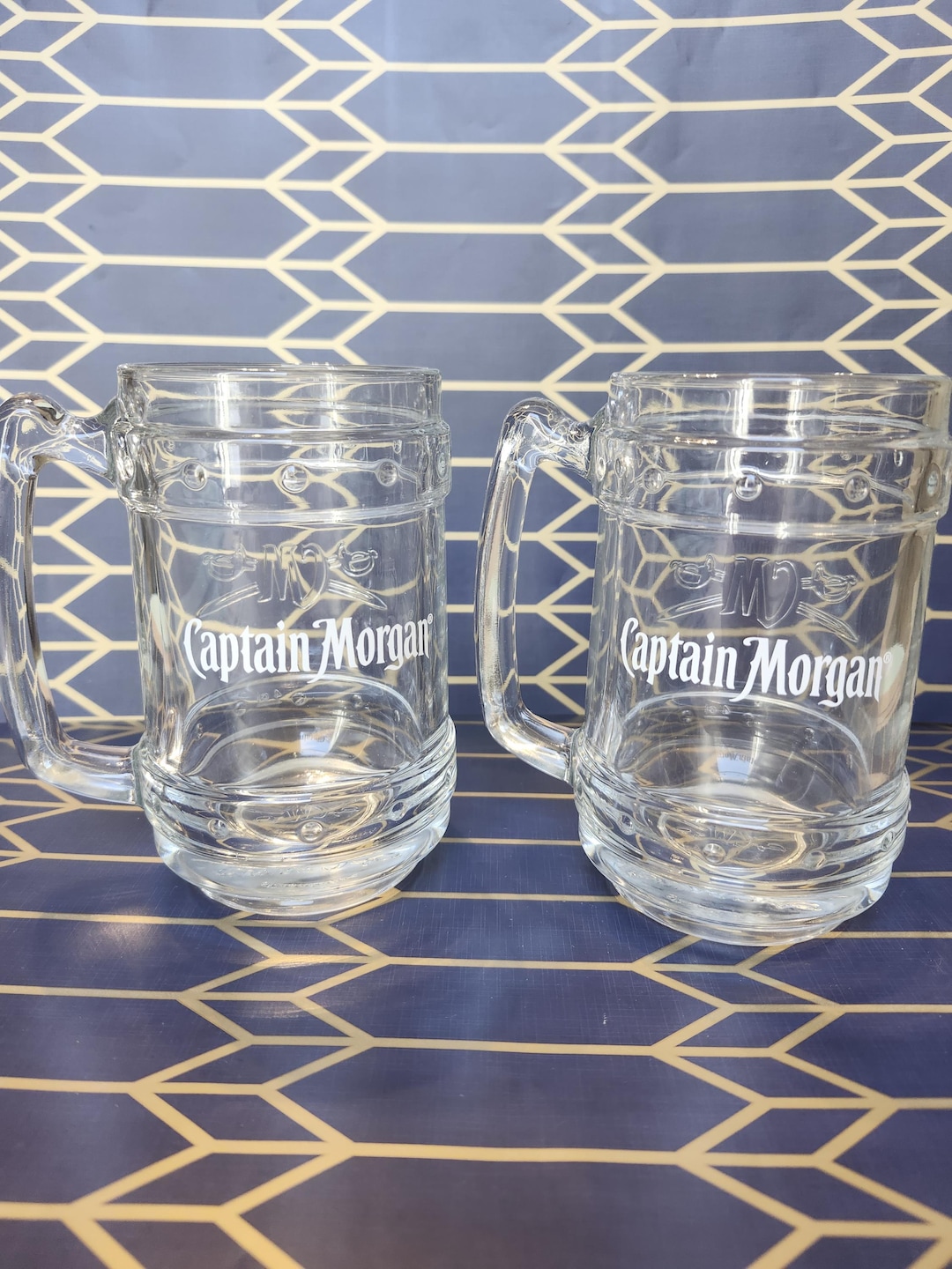 New Captain Morgan Glass Tankard Set - Etsy