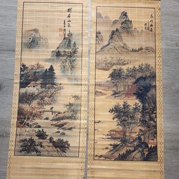 Asian Bamboo Scroll - Etsy