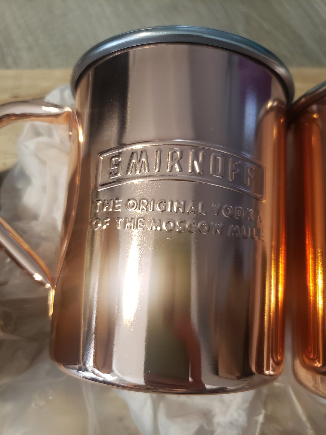 New Smirnoff Copper Mug Set of 2 in Box - Etsy