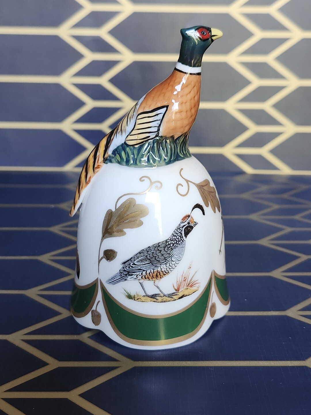 Vintage Lynn Chase Hand Painted Winter Game Birds Bell RARE - Etsy
