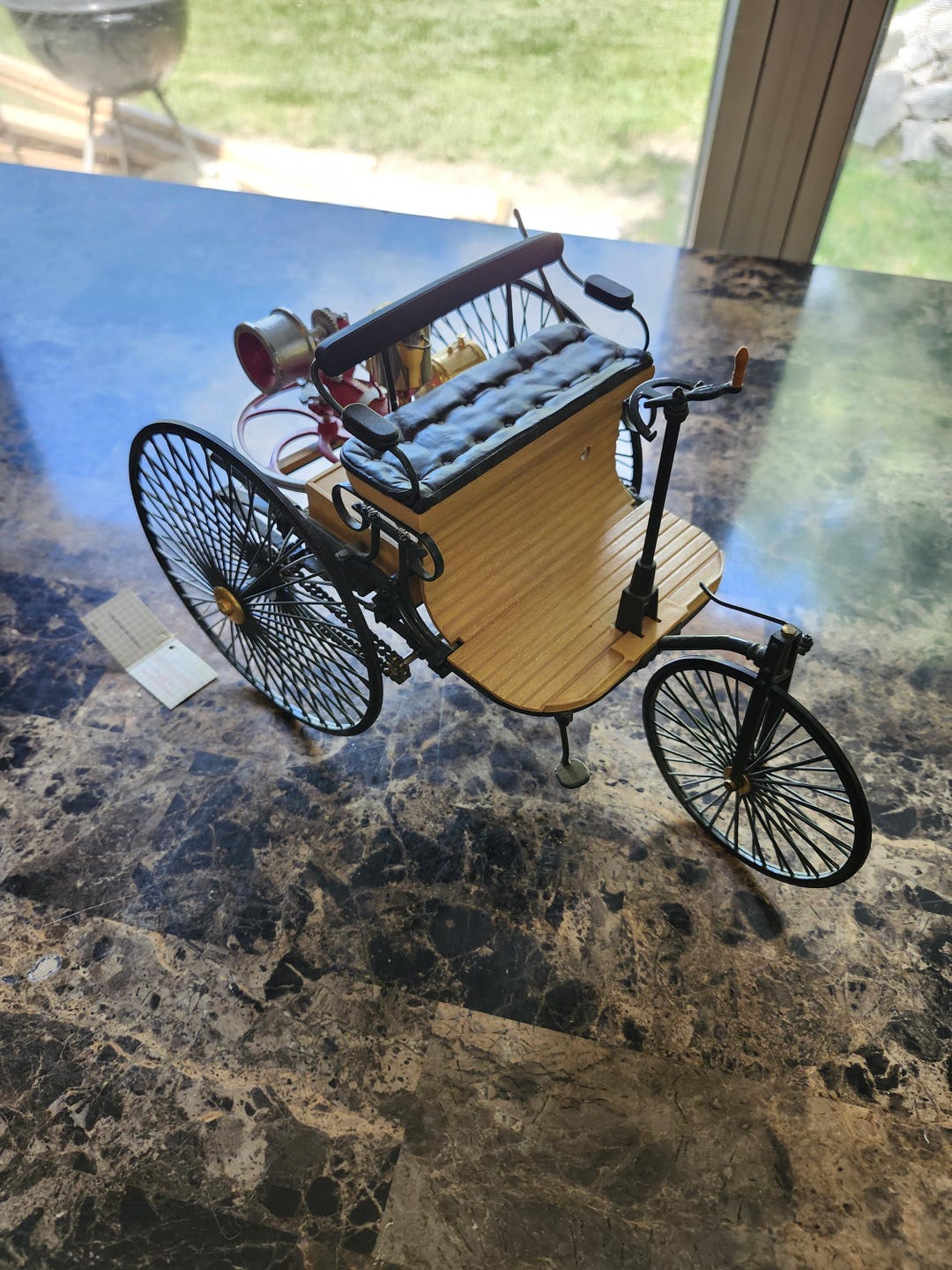 Vintage Franklin Mint 1886 Benz Patent Motorwagen 1:8 Diecast Car the ...