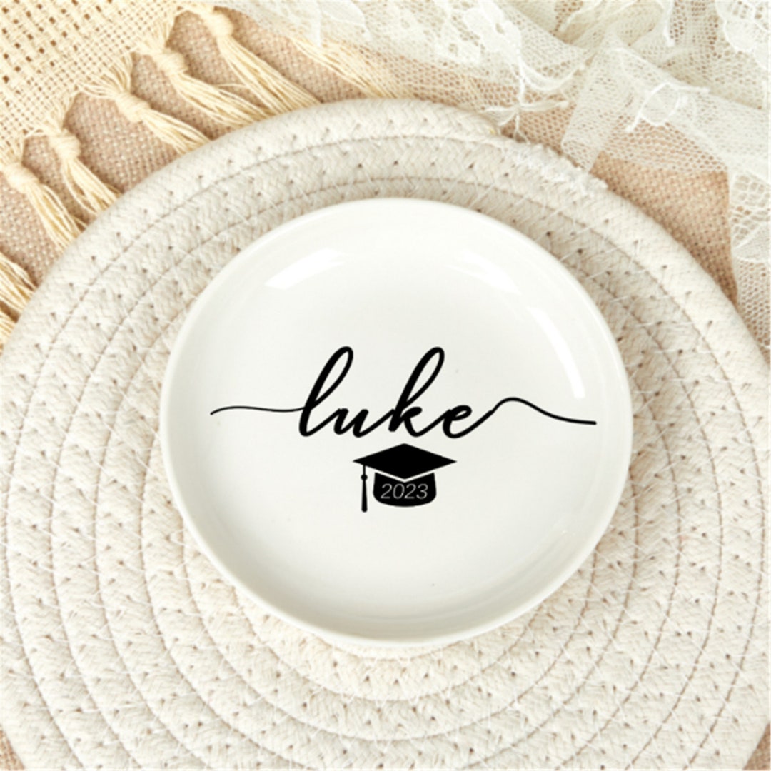 Personalized Graduation Gift - Custom Jewelry Dish - Class of College ...