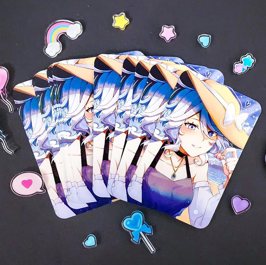 Genshin Impact Summer Furina Photocard - Etsy