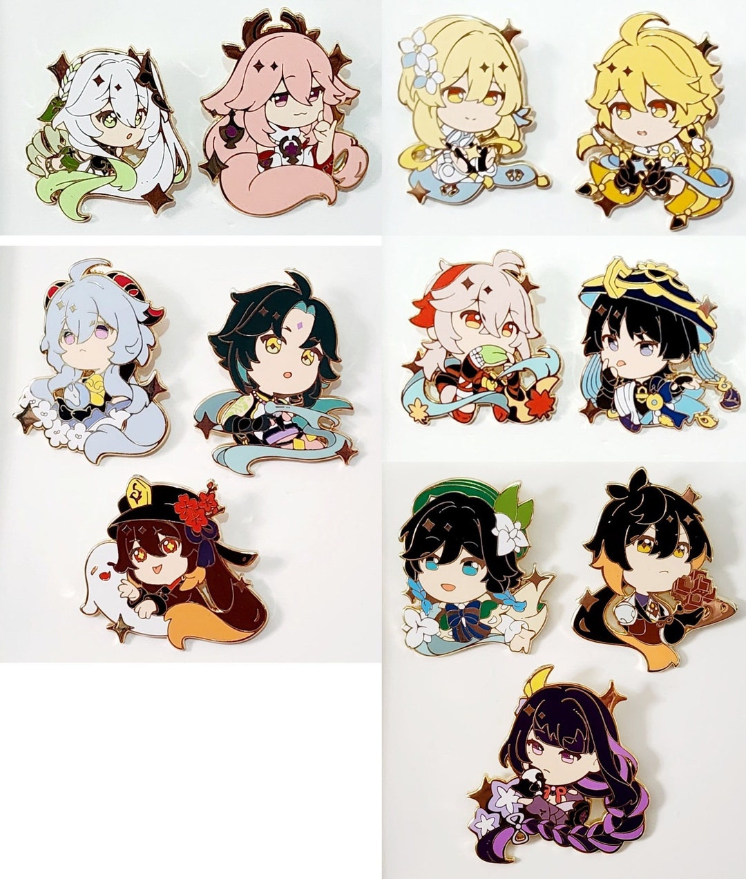 Genshin Impact Enamel Pins - Etsy