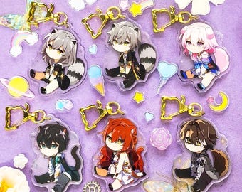 Honkai: Star Rail Astral Express Trio Keychains || Dan Heng March 7th ...