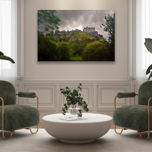 Edinburgh Castle Wall Art Photography of Scotland Canvas - Etsy