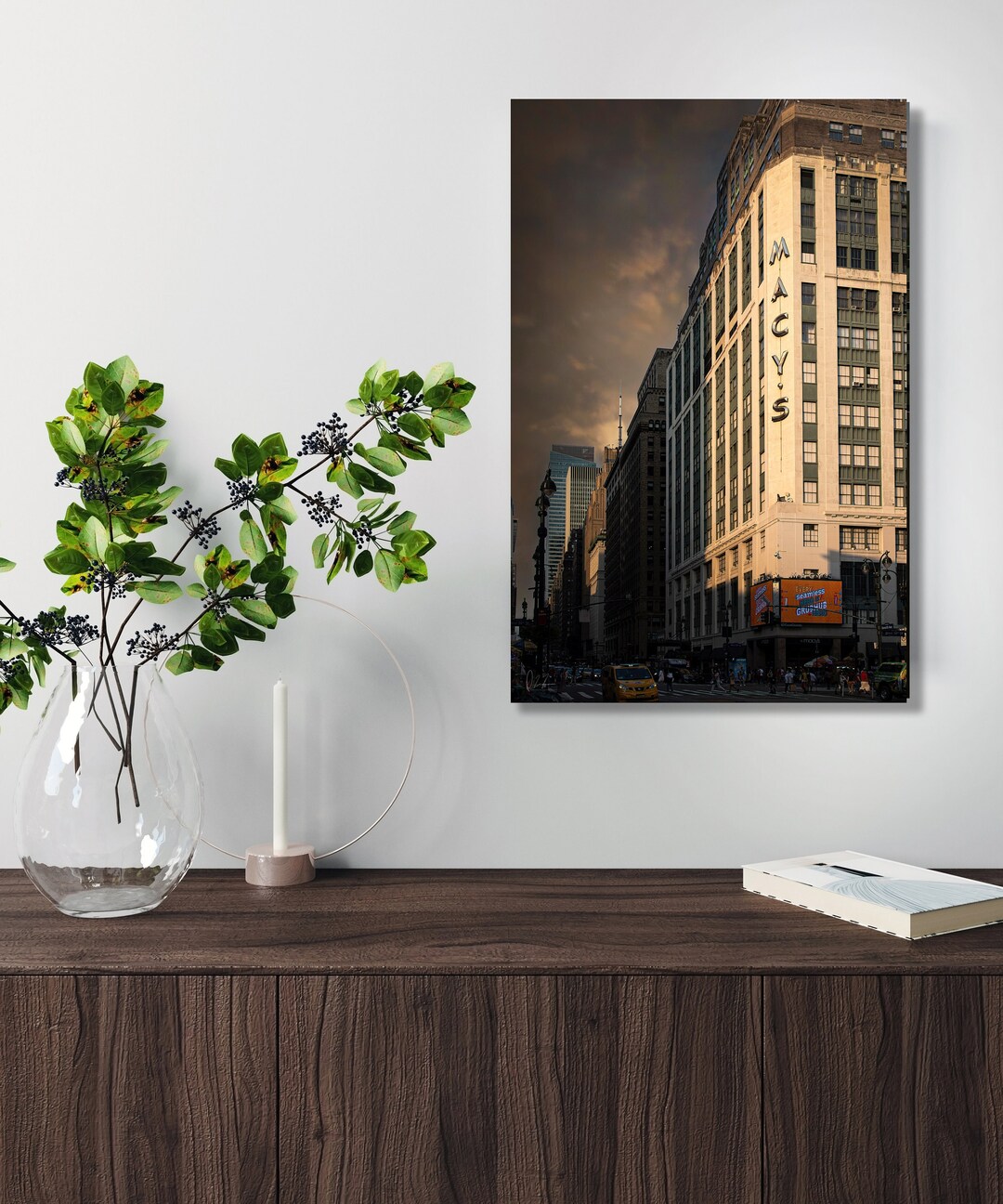 Macy's Department Store at Sunset Wall Art Print, New York Photography ...