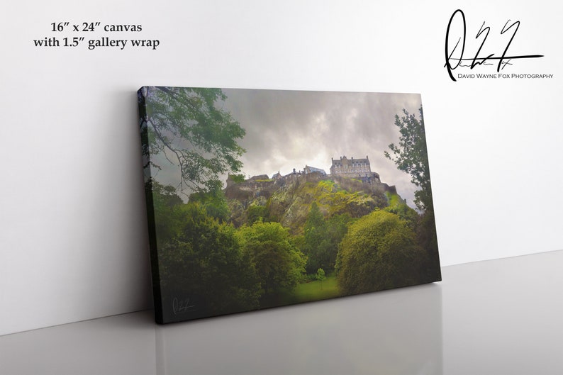 Edinburgh Castle Wall Art Photography of Scotland Canvas | Etsy