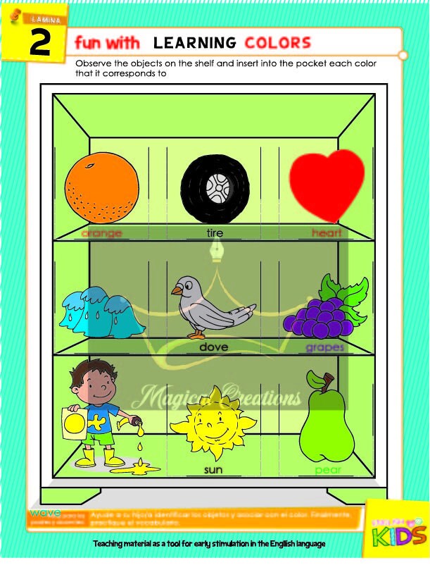 ESL Color Worksheet | Etsy