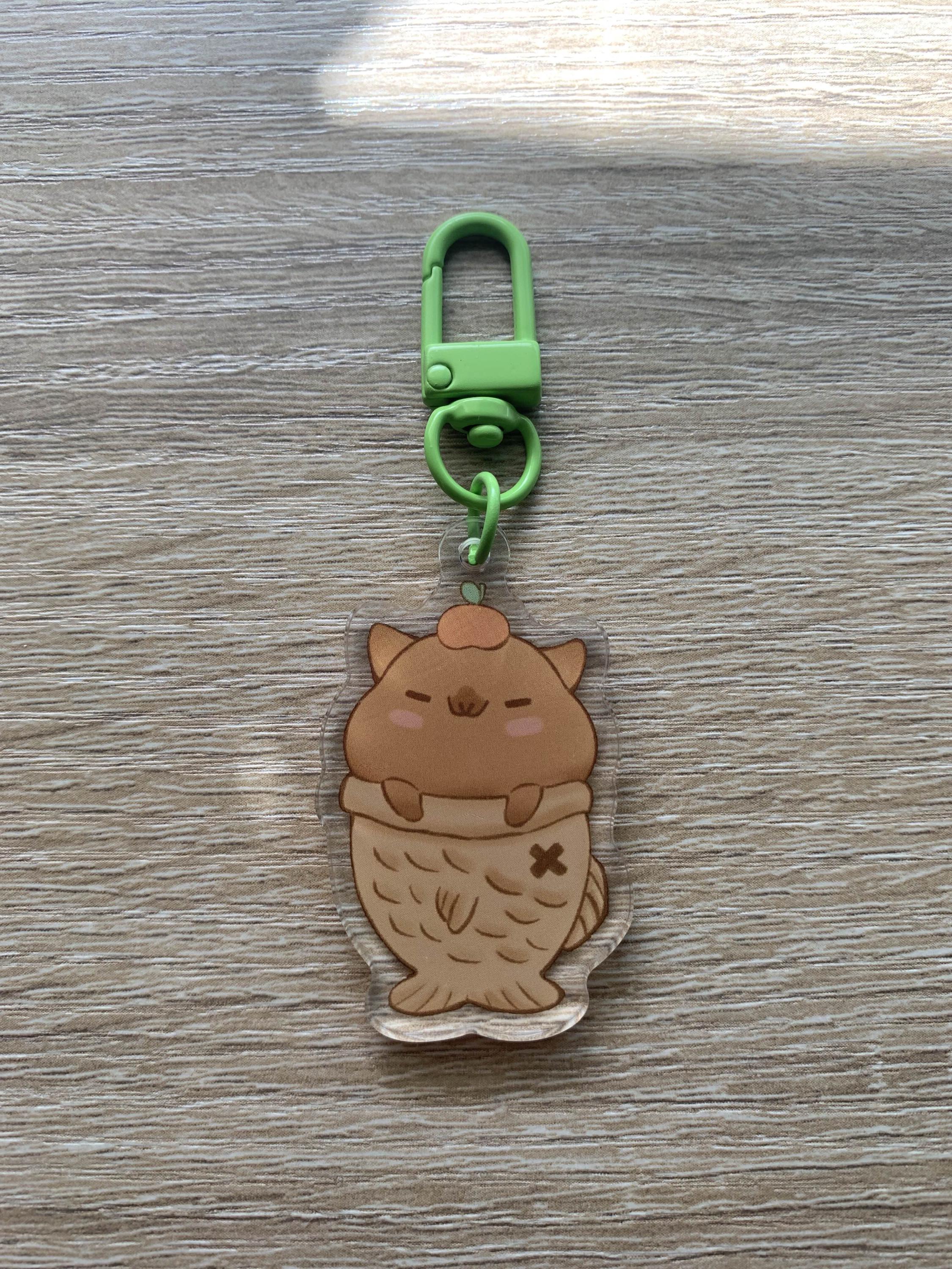 Capybara Taiyaki Keychain - Etsy
