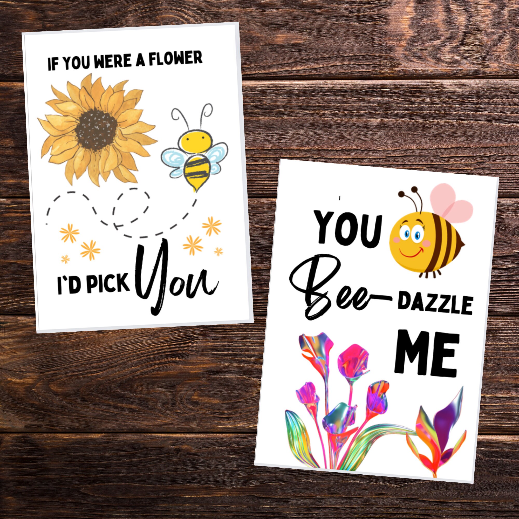 Bumble Bee Printable Cards // Thinking of You // Care and Concern ...