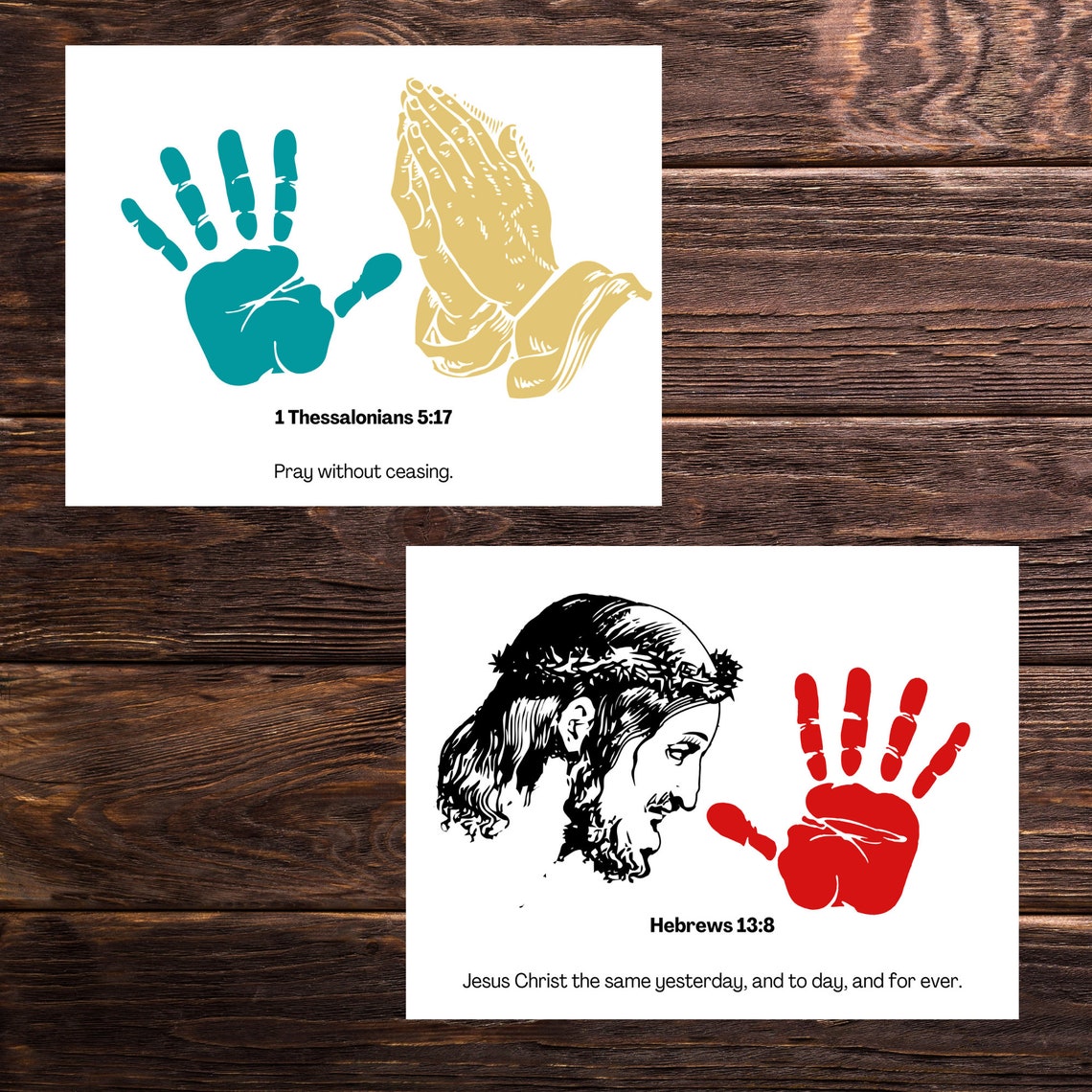 Christian Handprint Art Kids // DIY Handprint Art - Etsy