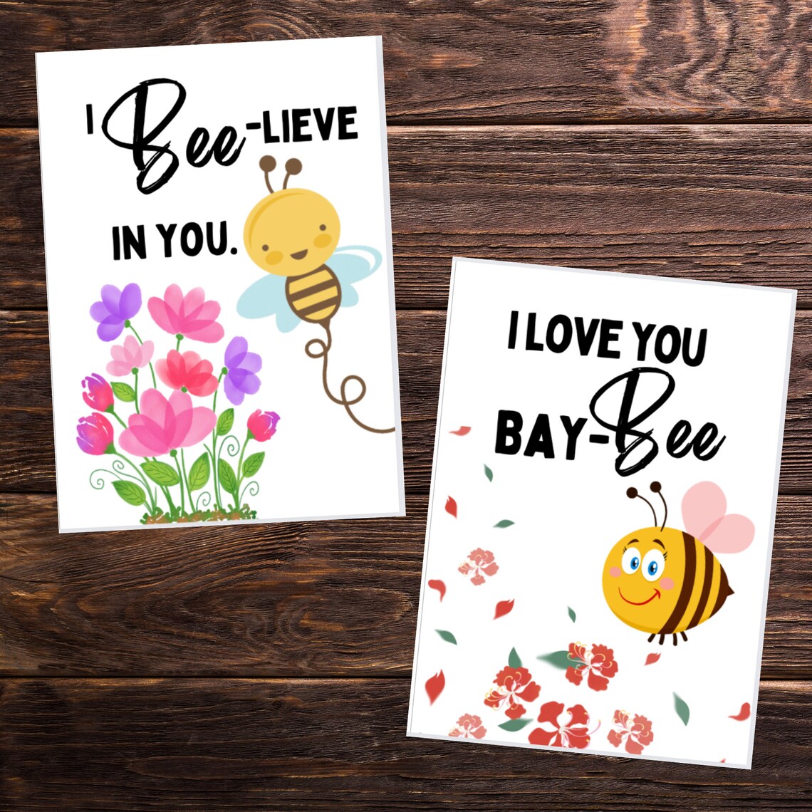 Bumble Bee Printable Cards // Thinking of You // Care and Concern ...