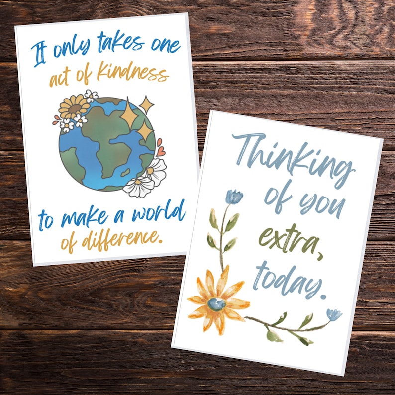 Printable Cards // Thinking of You // Care and Concern - Etsy