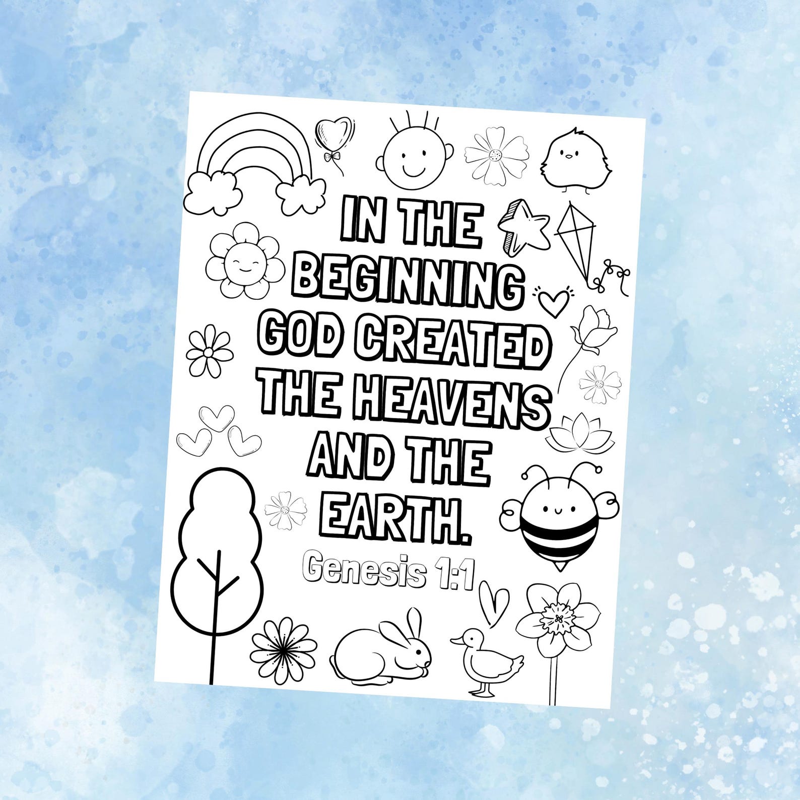 Printable Christian Coloring Pages 5 Pack Print at Home Adult and ...