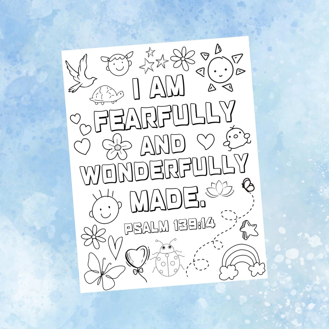 Printable Christian Coloring Pages 5 Pack Print at Home Adult and ...