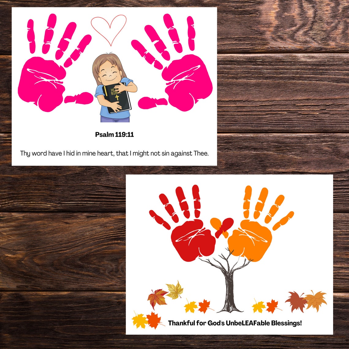 Christian Handprint Art Kids // DIY Handprint Art - Etsy