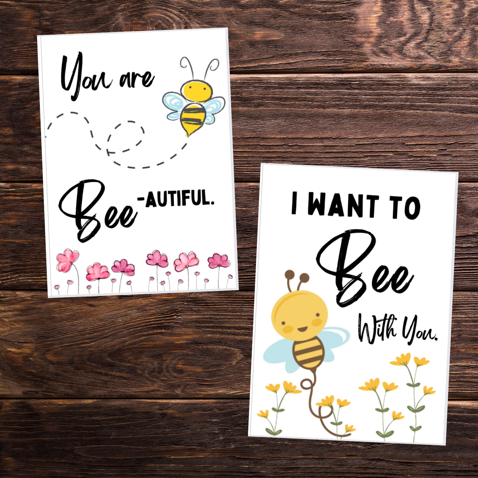 Bumble Bee Printable Cards // Thinking of You // Care and Concern ...