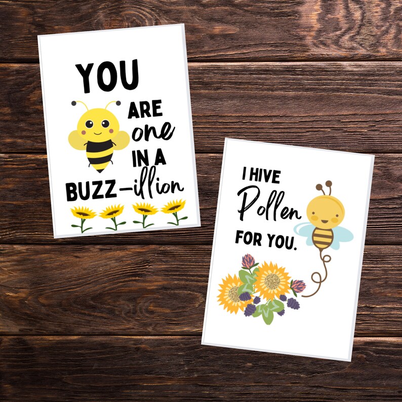 Bumble Bee Printable Cards // Thinking of You // Care and Concern ...