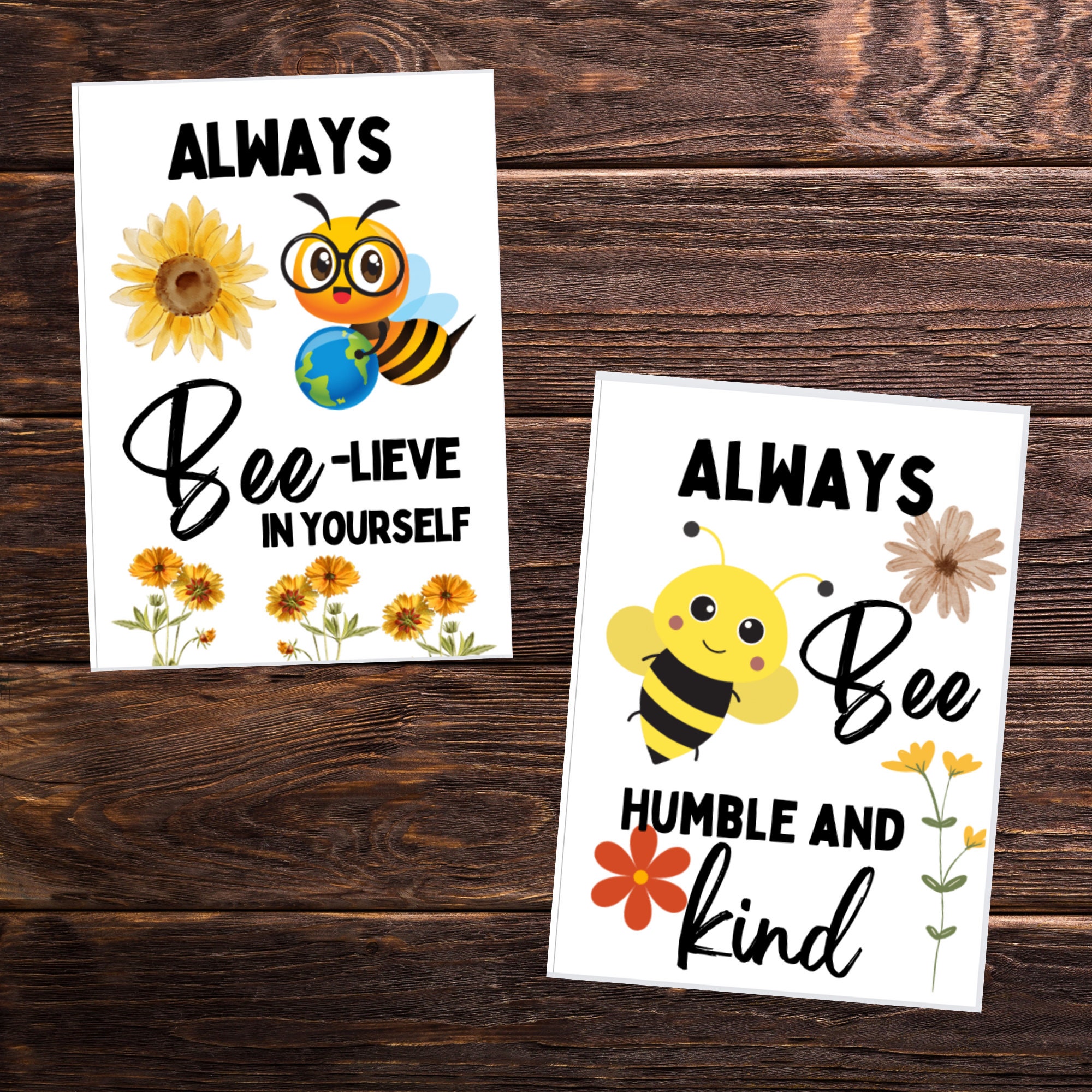 Bumble Bee Printable Cards // Thinking of You // Care and Concern ...