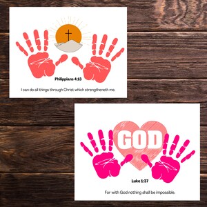 Christian Handprint Art Kids // DIY Handprint Art - Etsy