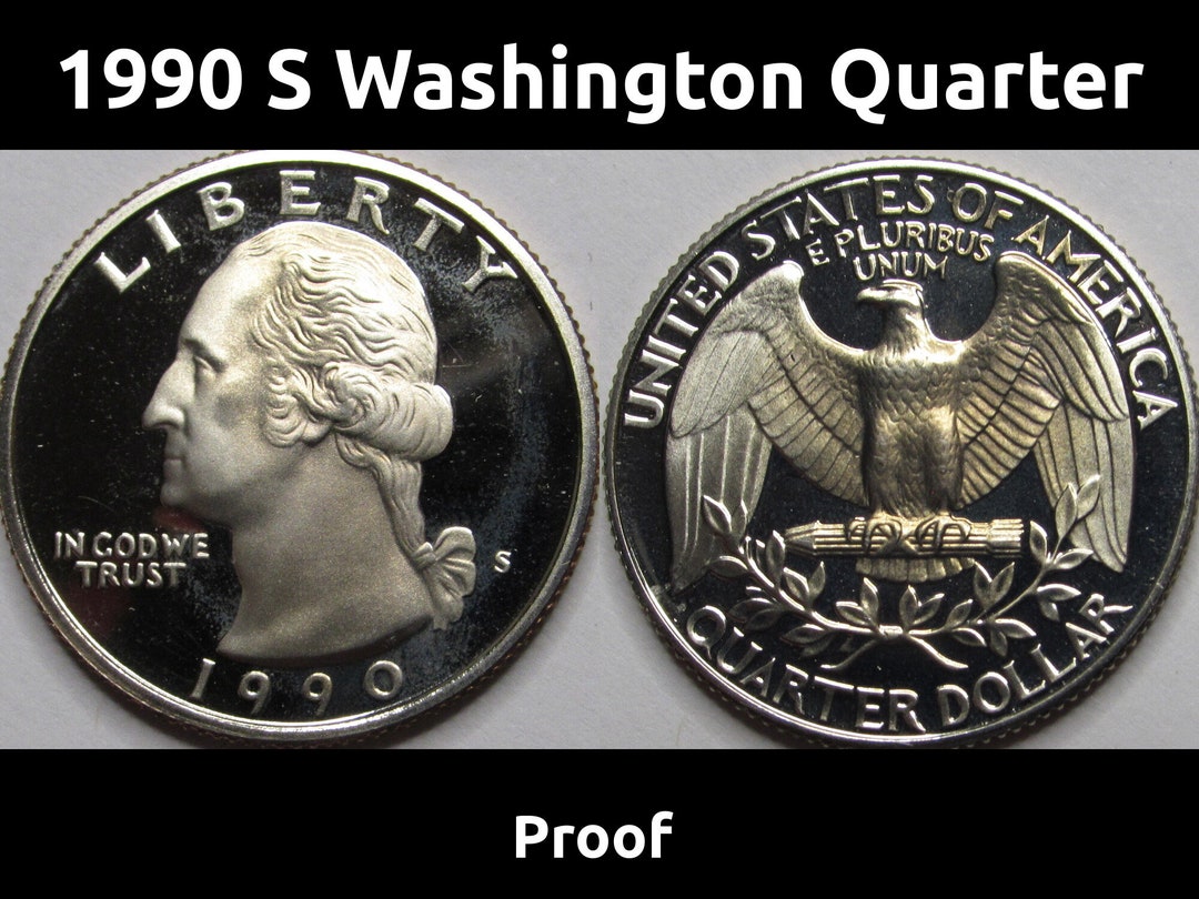1990 S Washington Quarter Proof San Francisco Vintage Quarter - Etsy