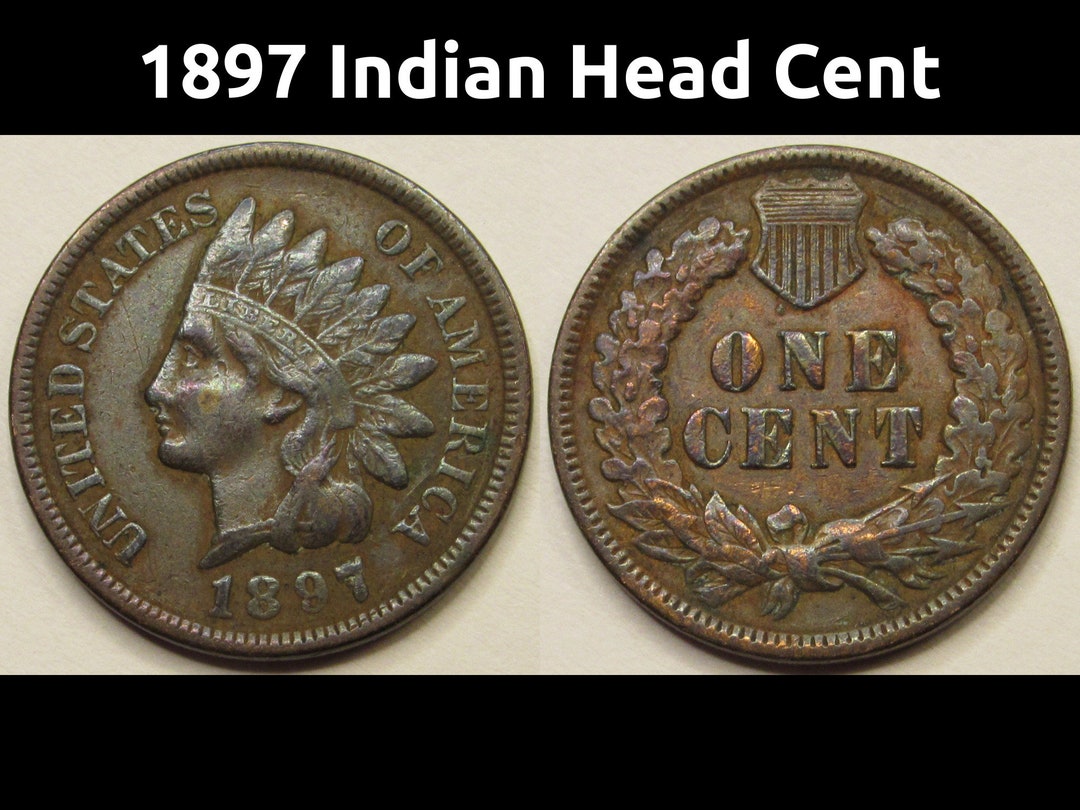 1897 Indian Head Cent Full Liberty Antique American Penny - Etsy